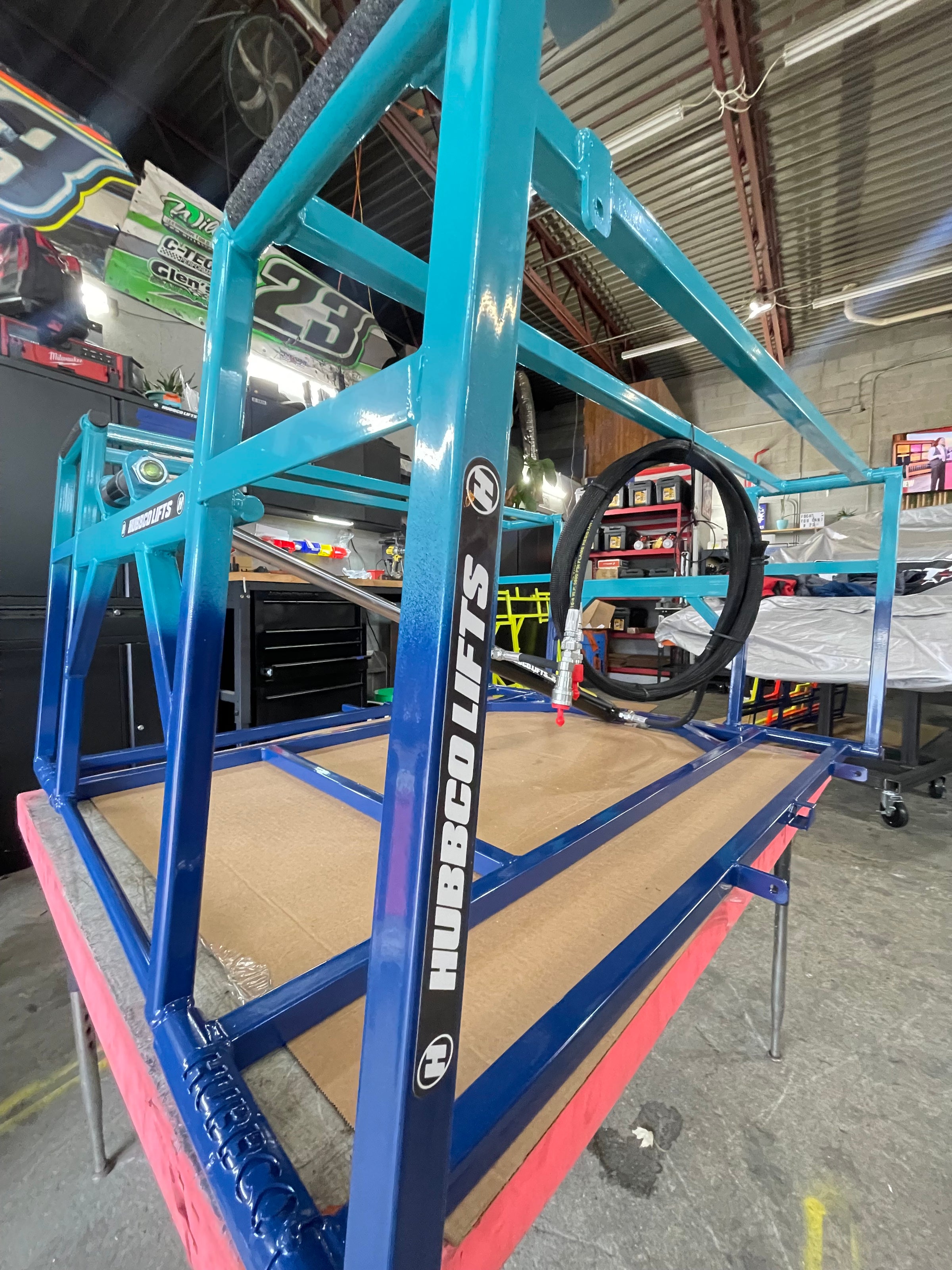 Tall Boy Race Car Pit Lift | Hubbco Racing Products