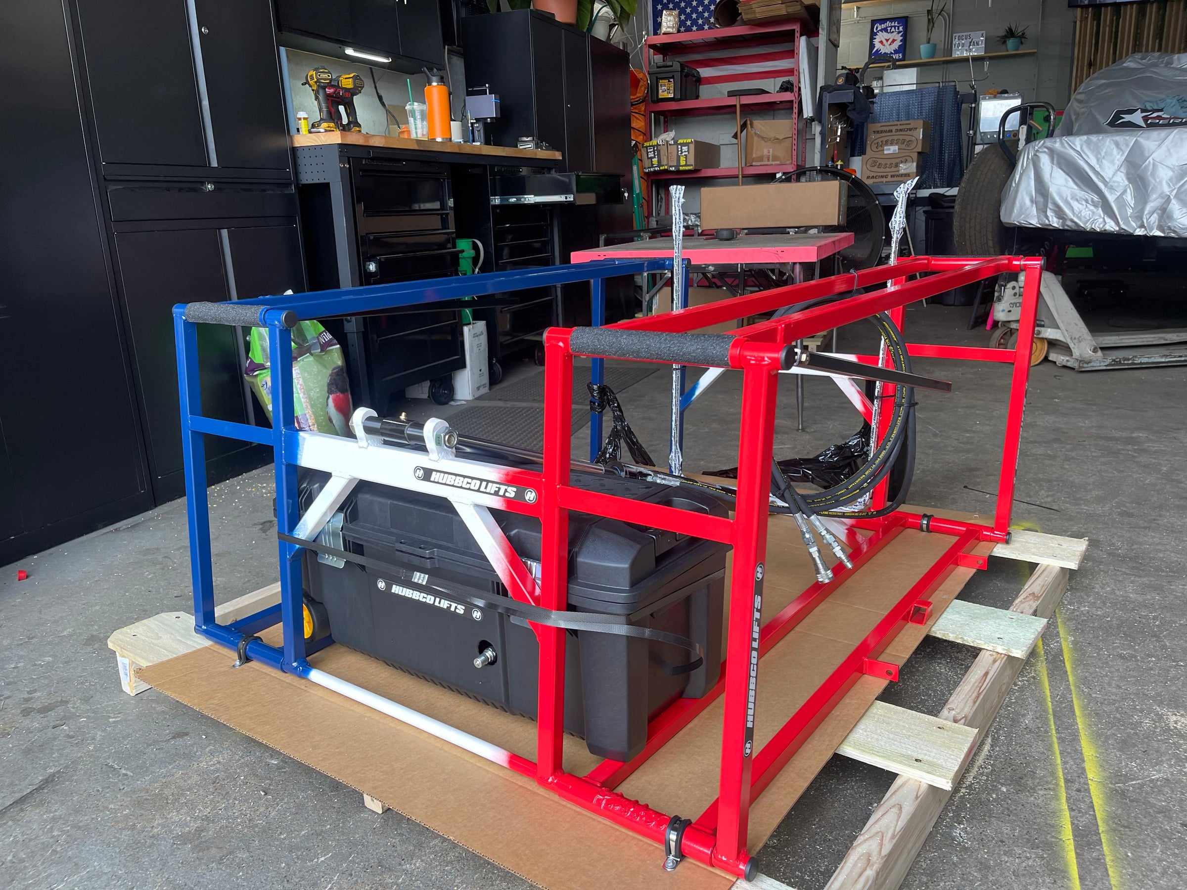 Tall Boy Race Car Pit Lift | Hubbco Racing Products