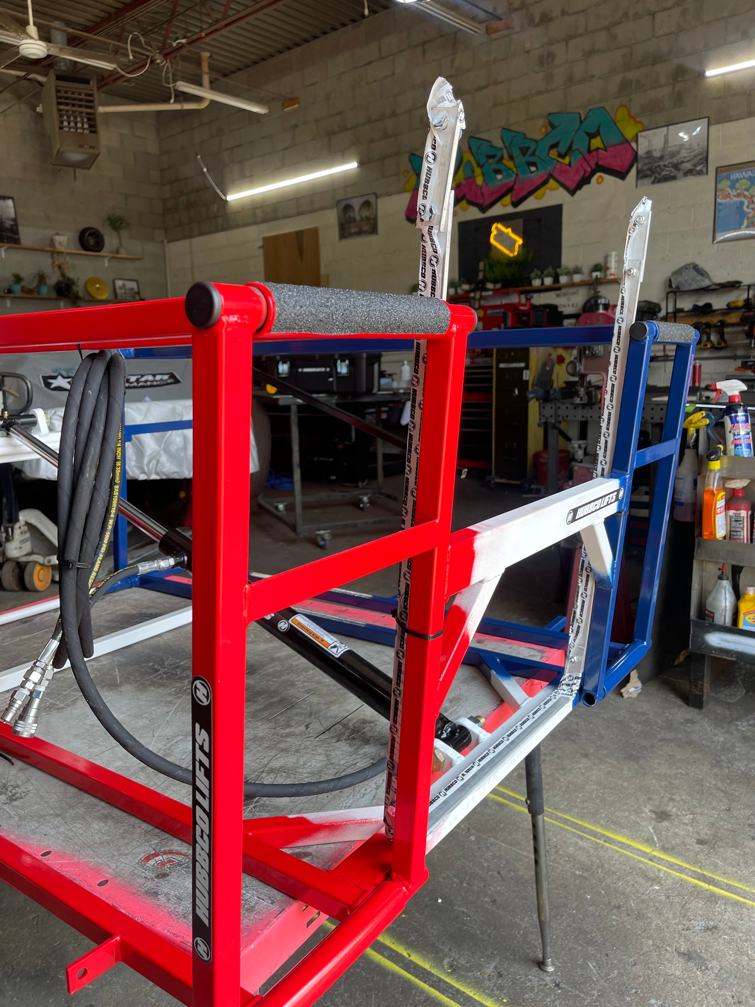 Tall Boy Race Car Pit Lift | Hubbco Racing Products