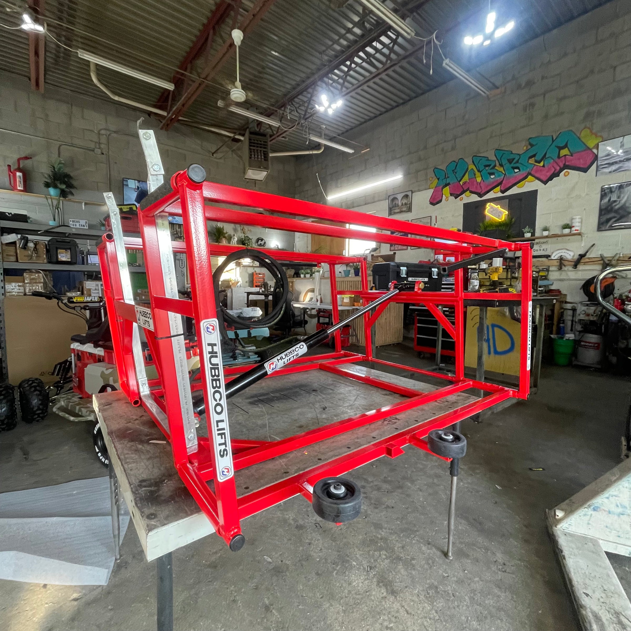 Tall Boy Race Car Pit Lift | Hubbco Racing Products