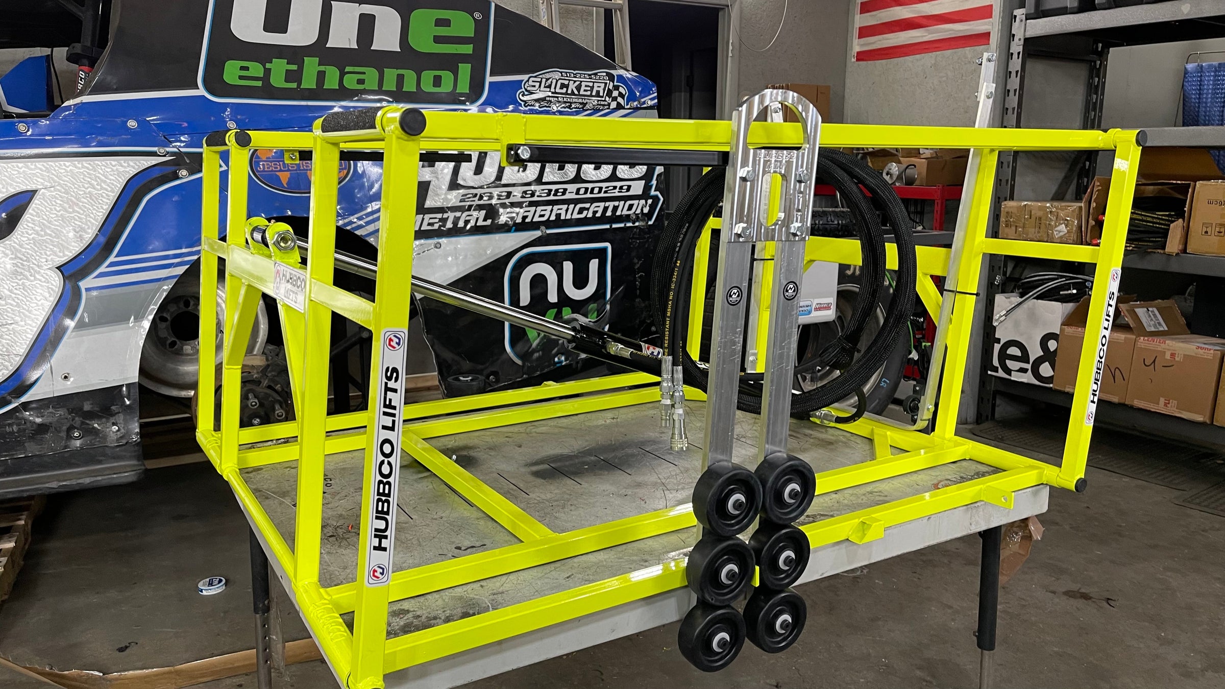 Tall Boy Race Car Pit Lift | Hubbco Racing Products